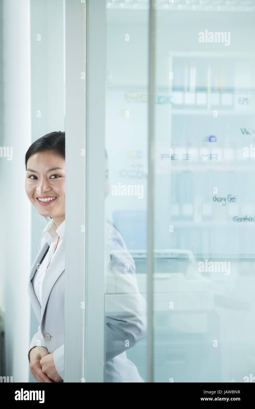 Authority leadership standing side by side smiling hi-res stock ...