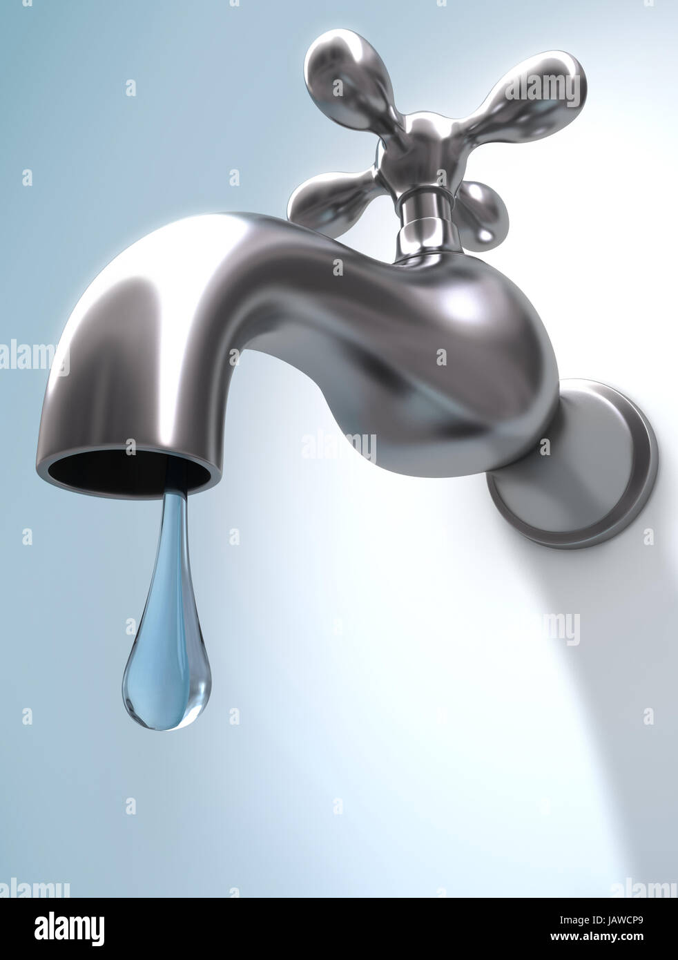The last drop of water. Concept of water waste Stock Photo - Alamy