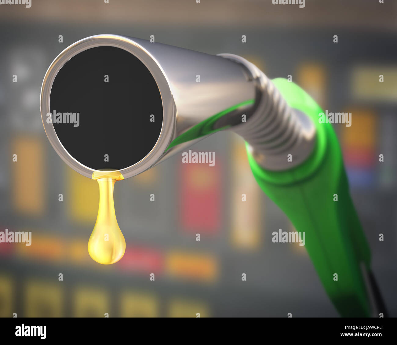 Gas pump with a drop of gasoline fuel Stock Photo - Alamy