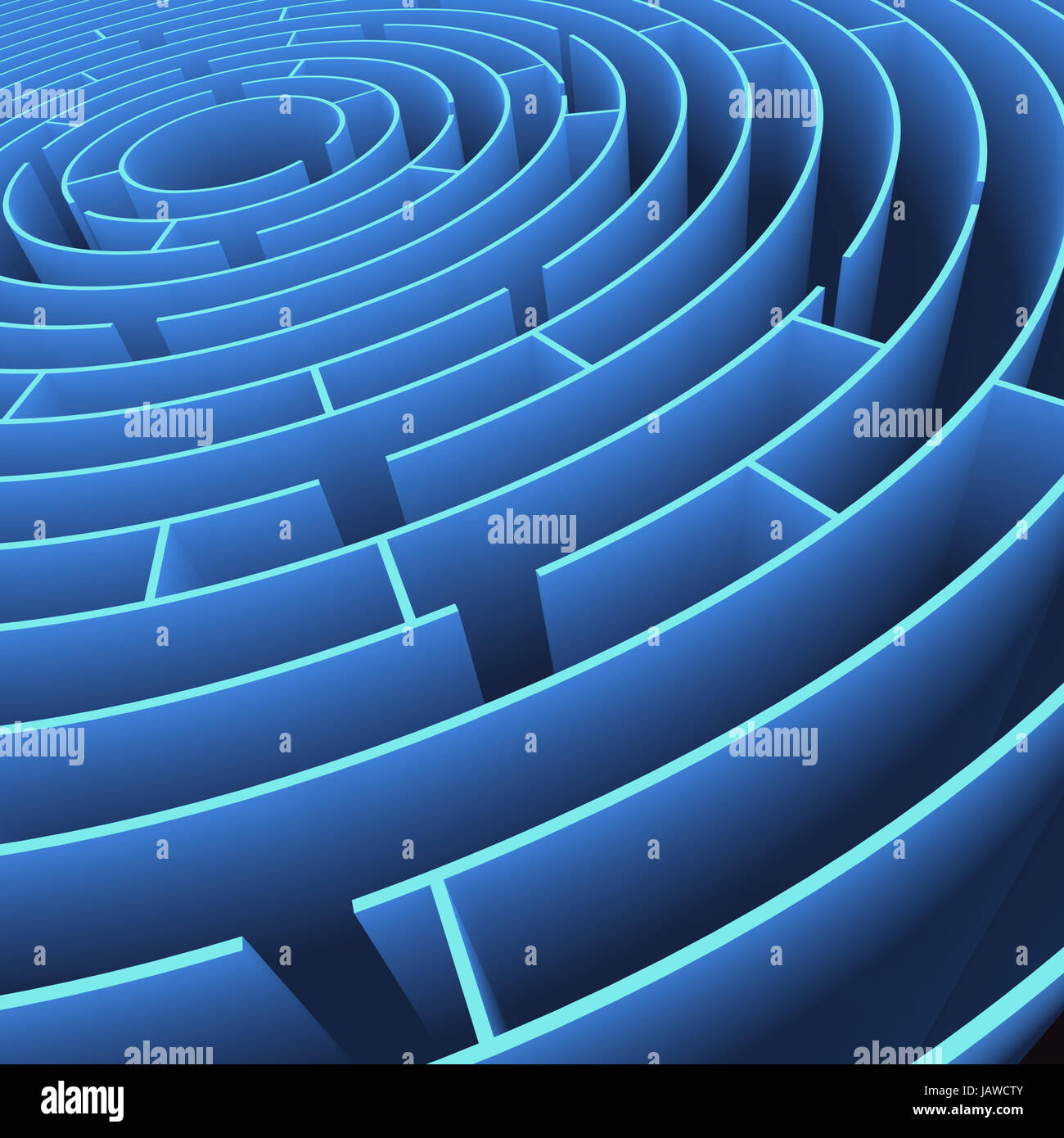 Finding the exit in the labyrinth Stock Photo - Alamy