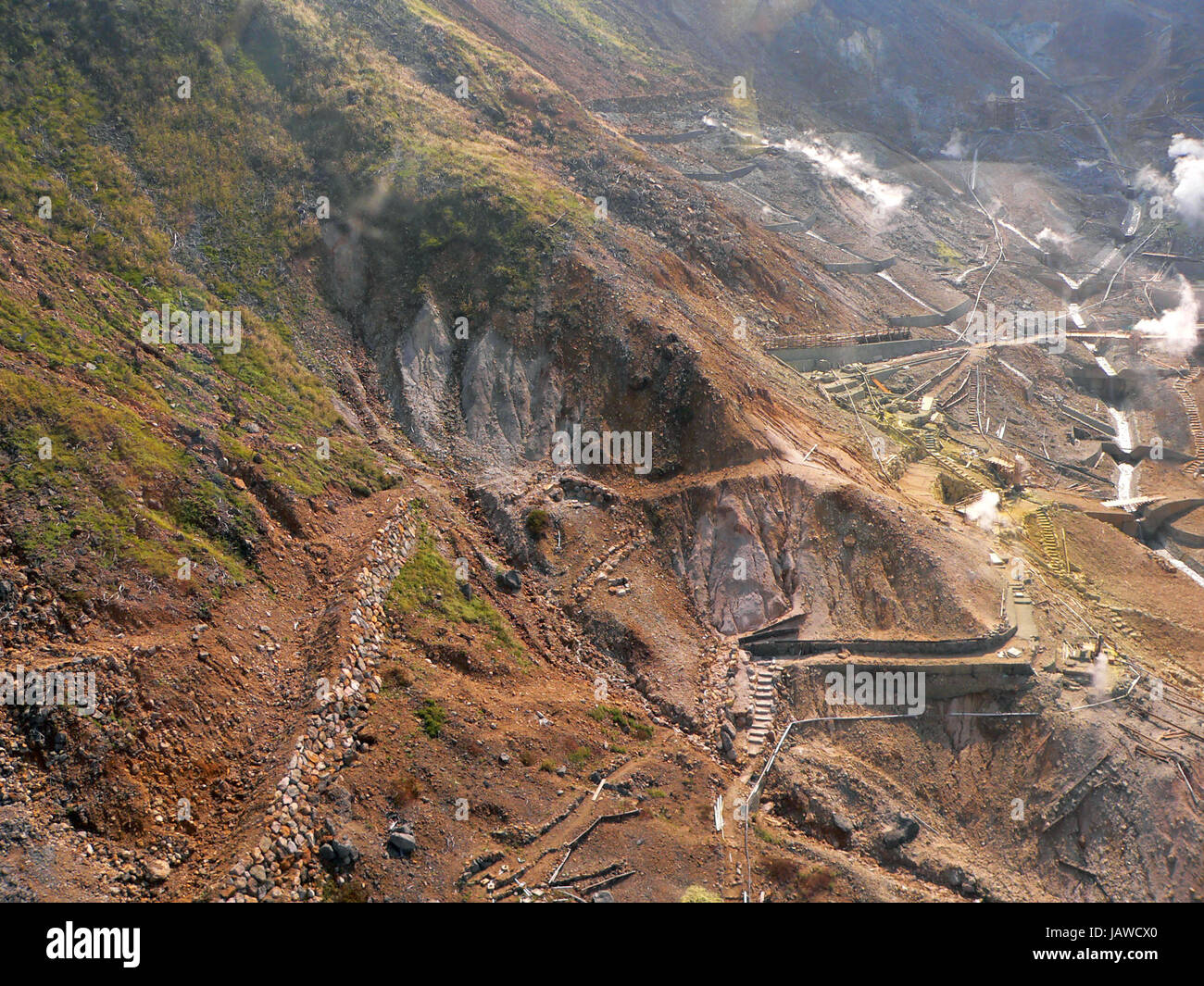 natural mineral mining area in Japan Stock Photo - Alamy