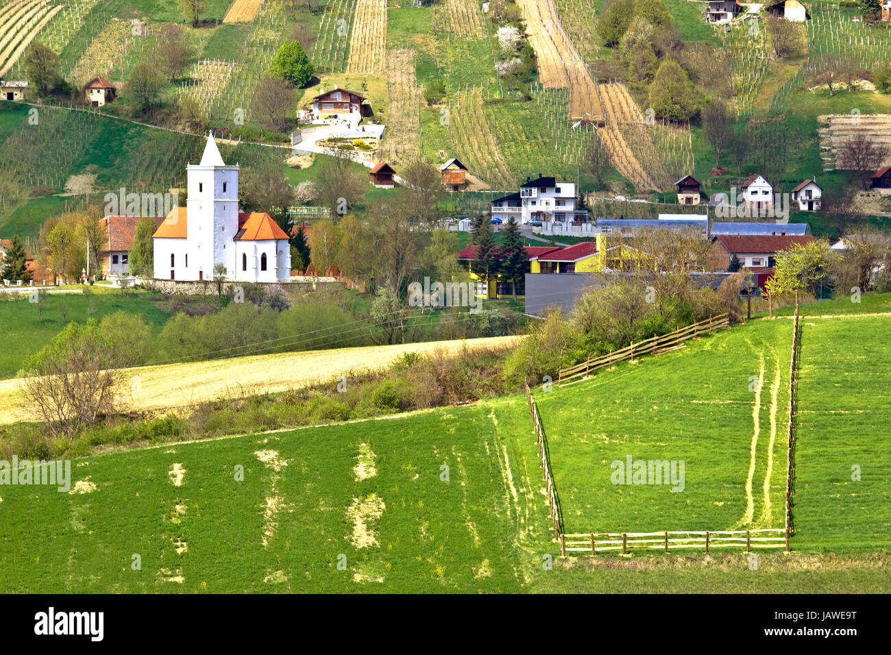 Idyllic hill village of Visoko Stock Photo - Alamy