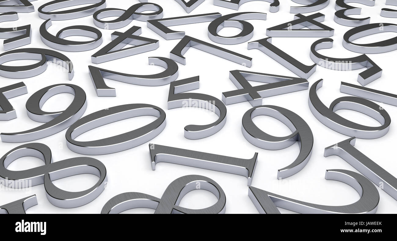 Scattered numbers hi-res stock photography and images - Alamy