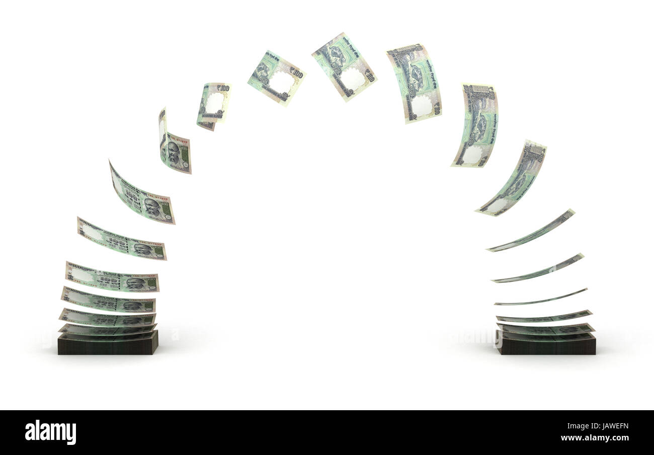 Indian currency flow hi-res stock photography and images - Alamy