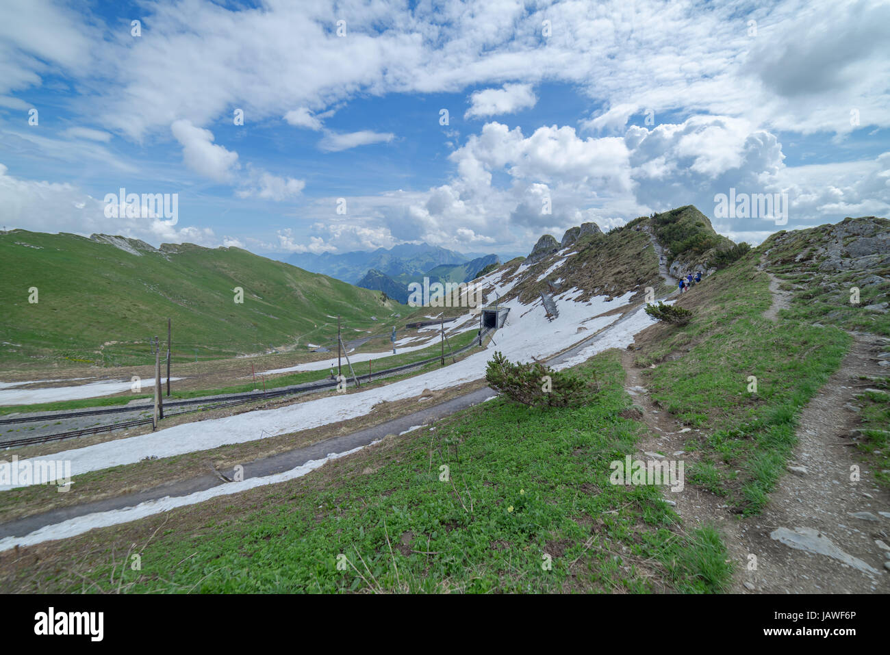 Rochers de Naye in the Swiss alps Stock Photo - Alamy