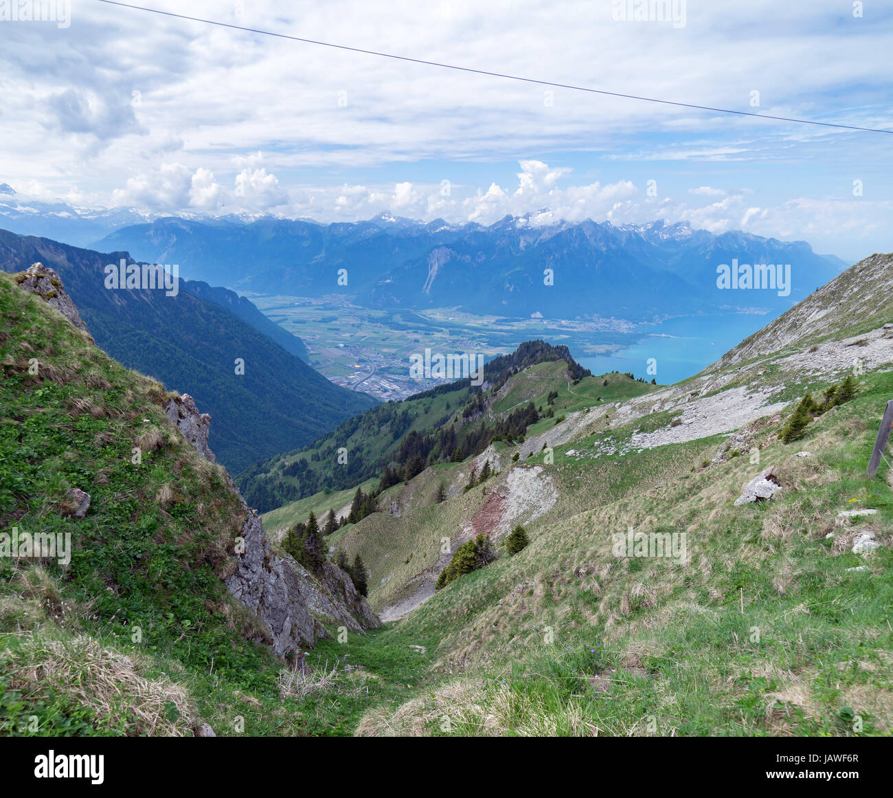 Rochers de Naye in the Swiss alps Stock Photo - Alamy