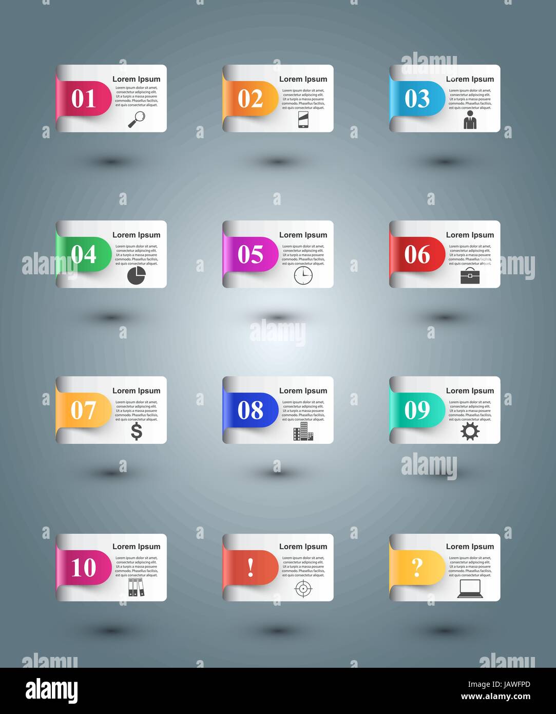 Infographic design. List of 10 items Stock Vector Image & Art - Alamy