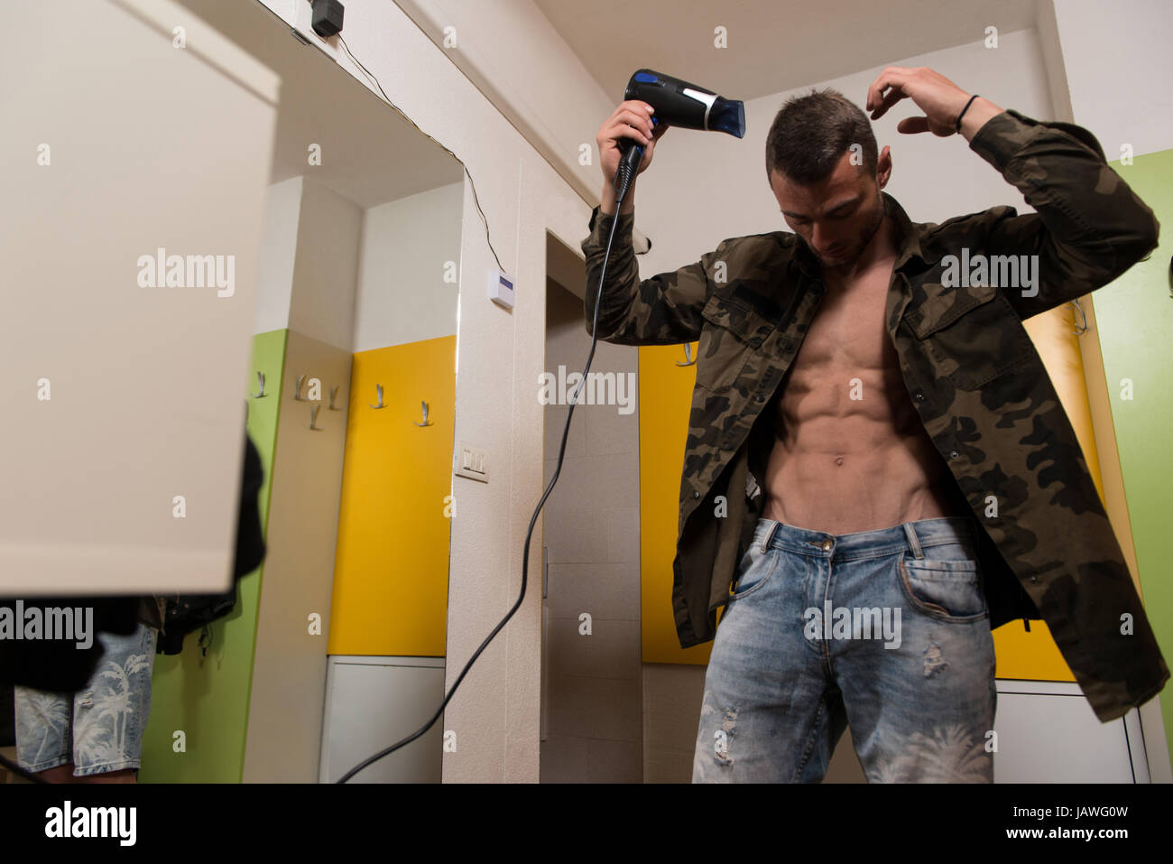 Male changing room hi-res stock photography and images - Alamy
