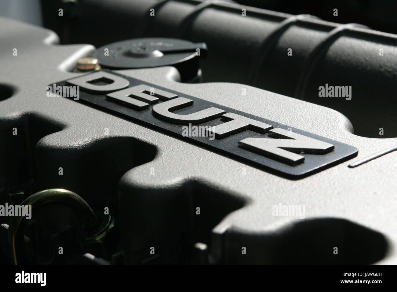 Engine block with Deutz logo, Cologne, Germany, 27th March 2017 Stock ...