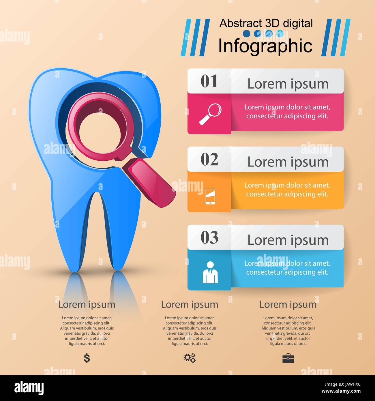 Business Infographics. Tooth icon Stock Vector Image & Art - Alamy