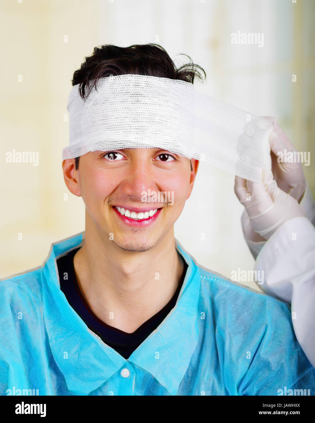 Woman with bandage around her head hi-res stock photography and images ...