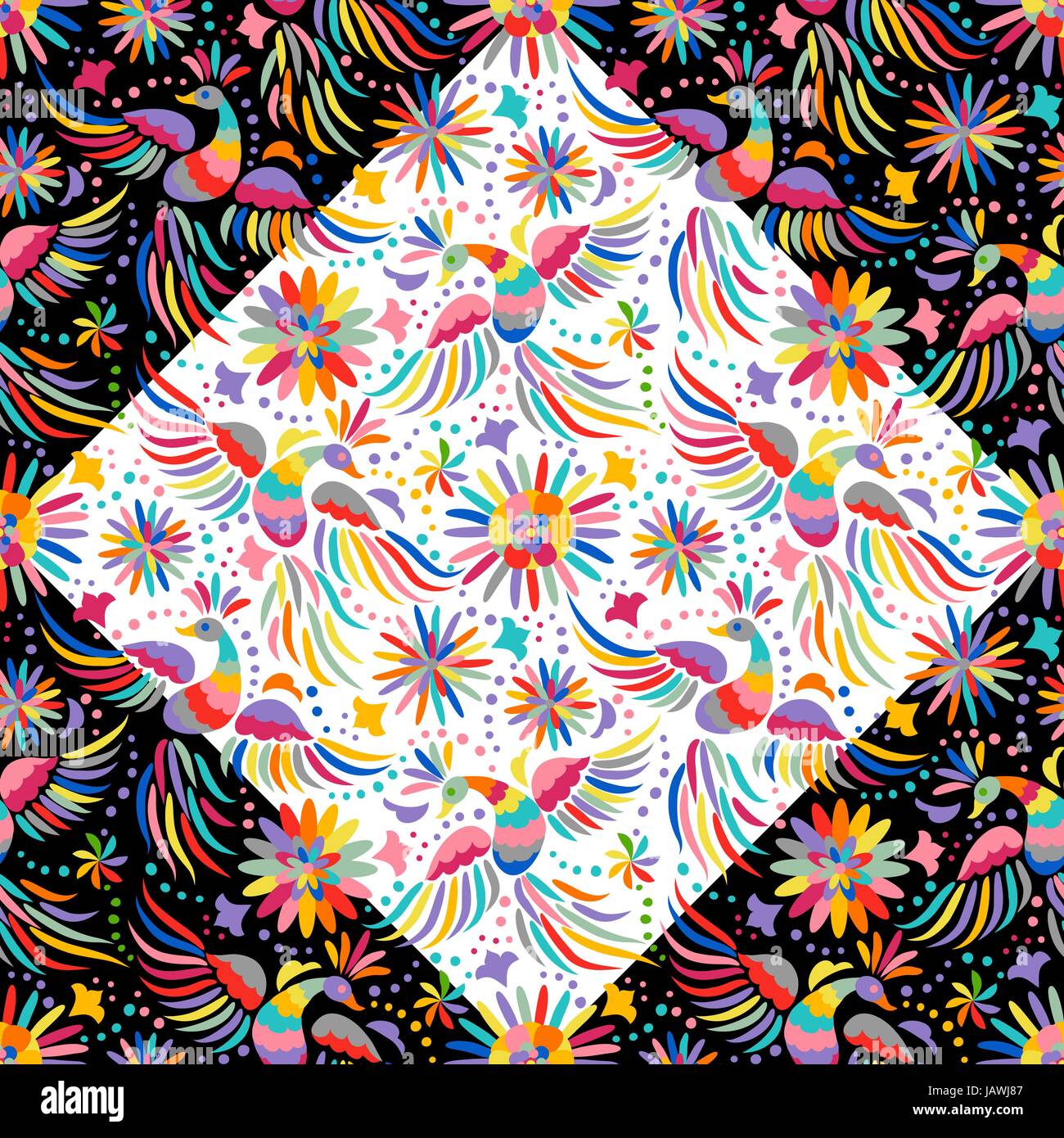 Seamless pattern ethnic motif Stock Vector Images - Alamy