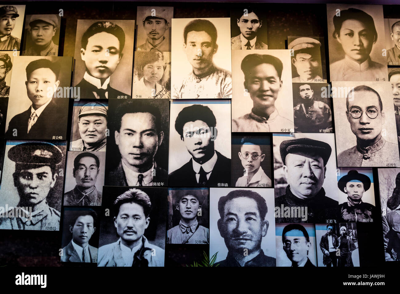 Photographs of well known communists, Site of the First National ...