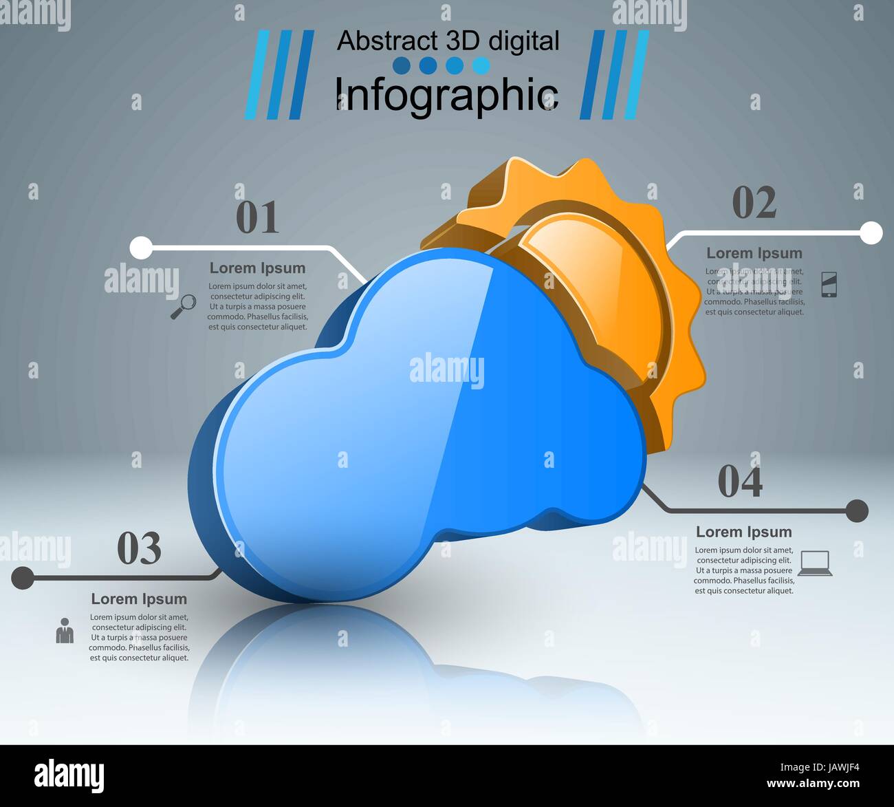 Weather forecast infographics design elements hi-res stock photography ...