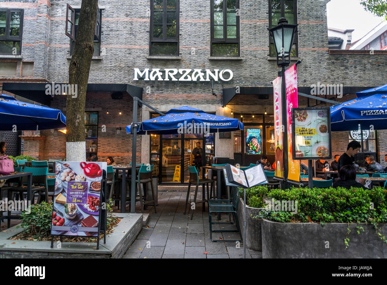 Pizza Express, Xintiandi, French Concession area, Shanghai, China Stock ...