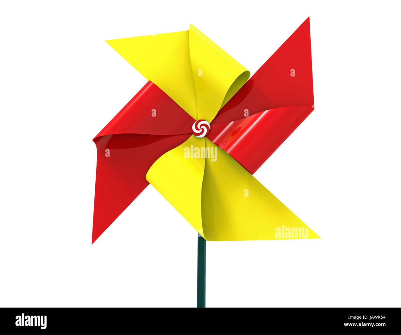 Colored Pinwheel, isolated on white, 3d render Stock Photo - Alamy