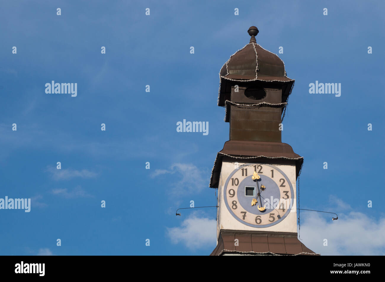 Tower with clock Stock Photo - Alamy