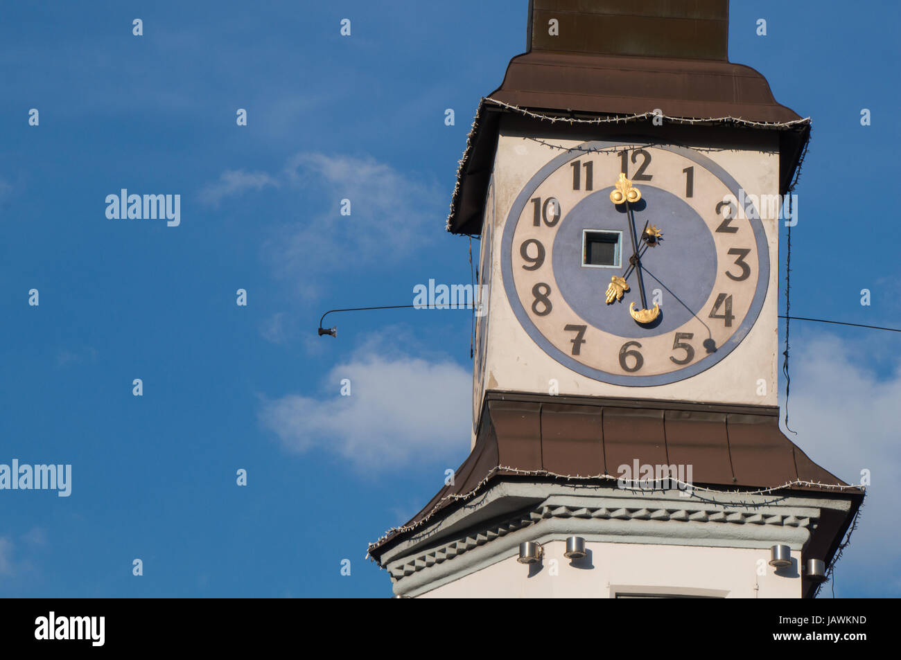 Tower with clock Stock Photo - Alamy