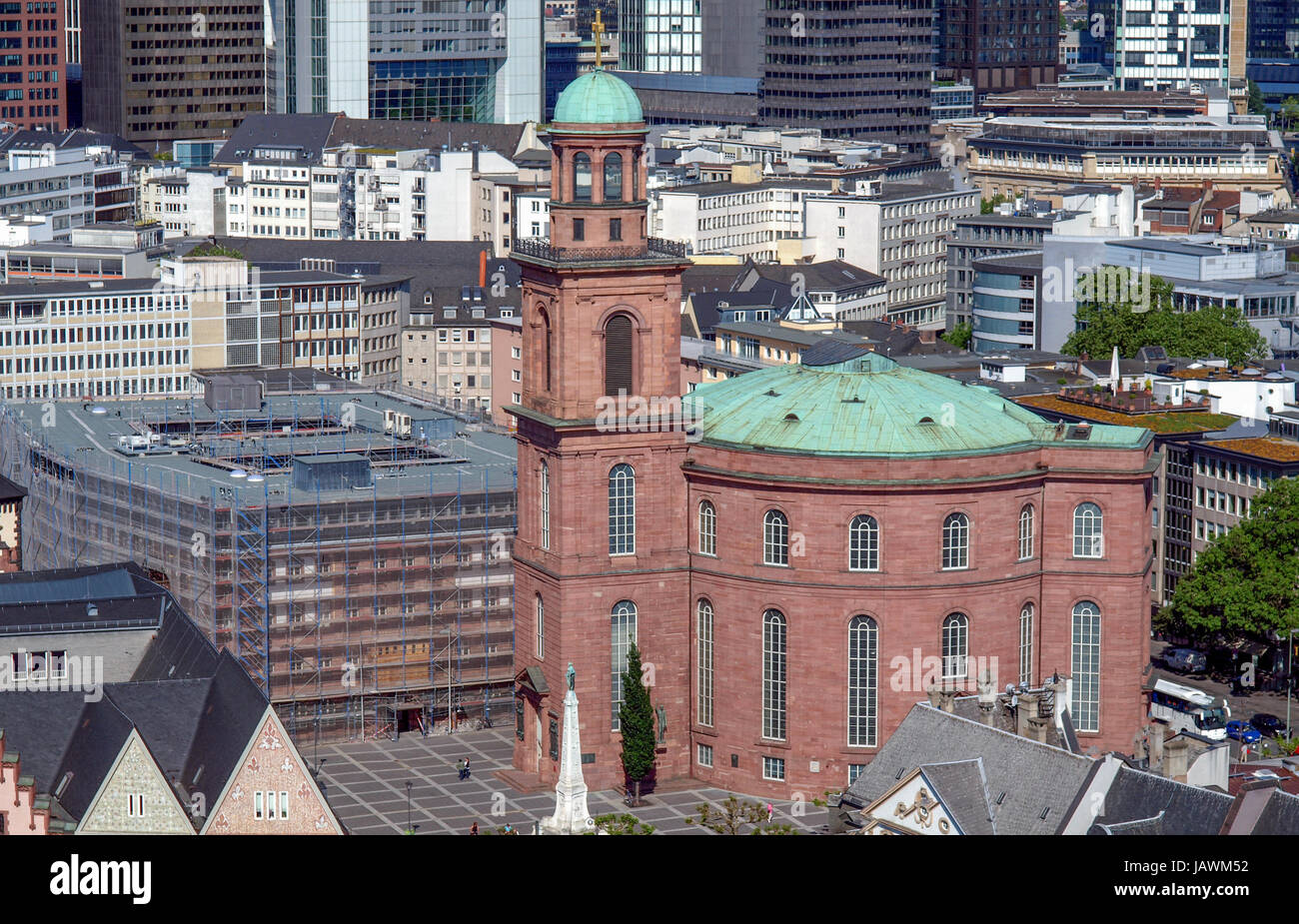 Aerial view of Frankfurt am Main in Germany Stock Photo - Alamy