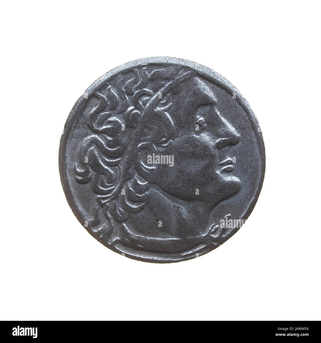 coin isolated over a white background Stock Photo - Alamy