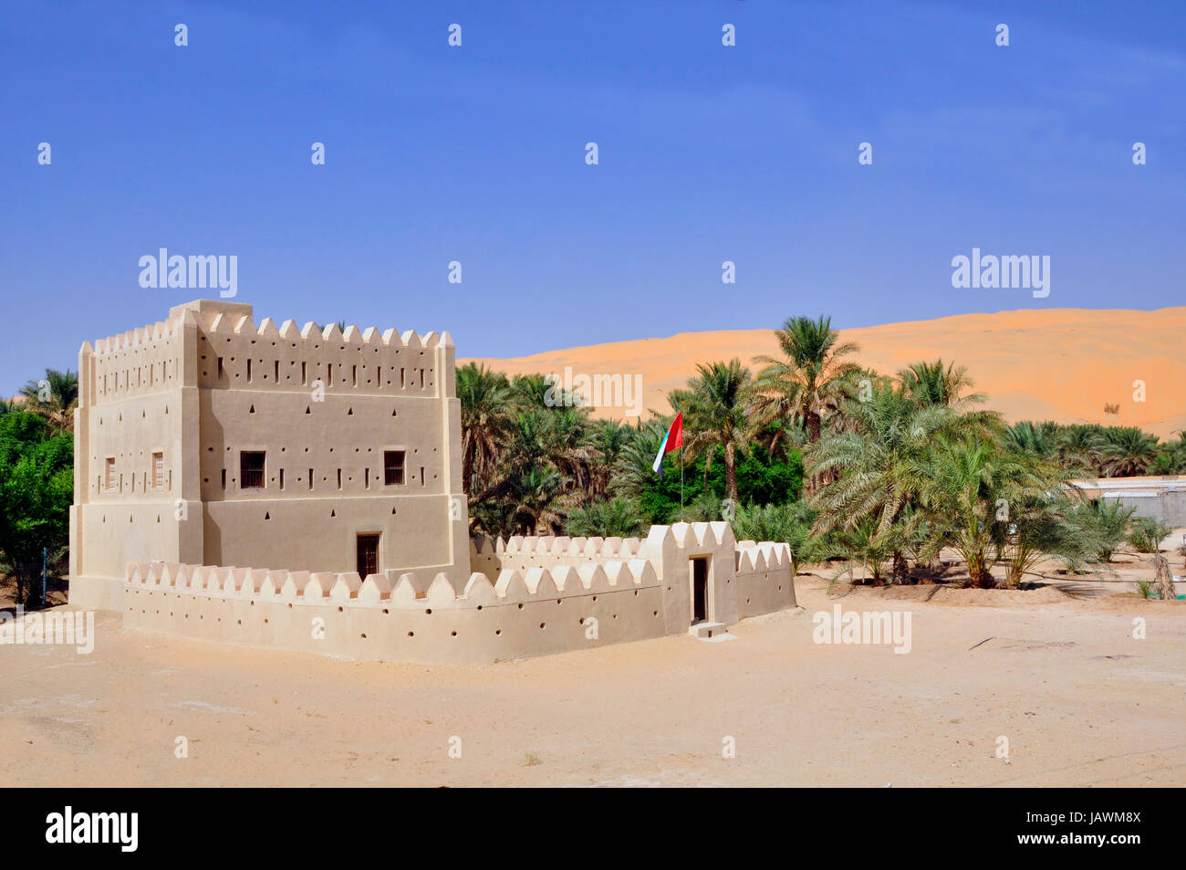 A newly constructed home constructed in an Arabic architectural design ...