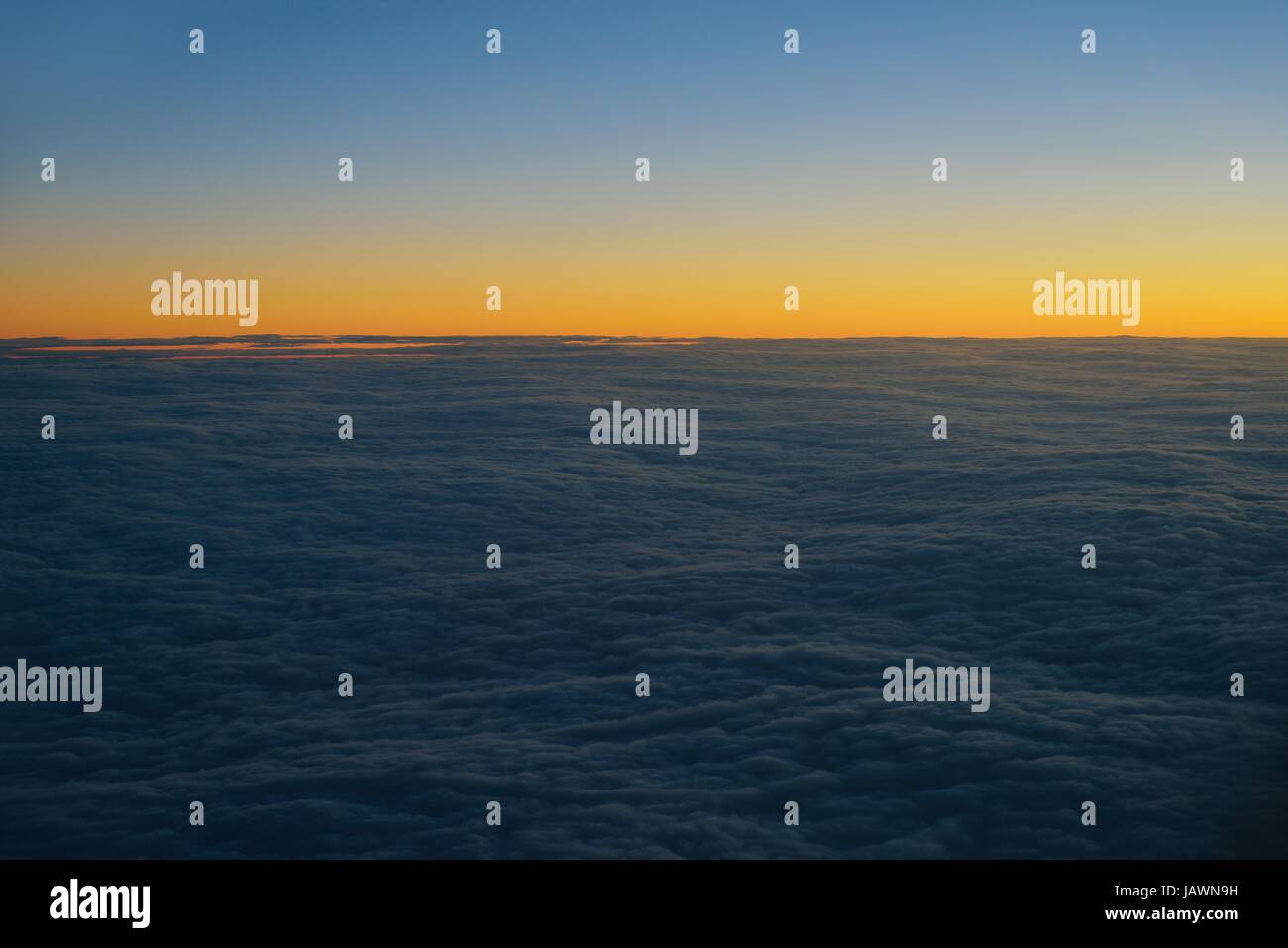 clouds skyline with sunset on horizon Stock Photo - Alamy