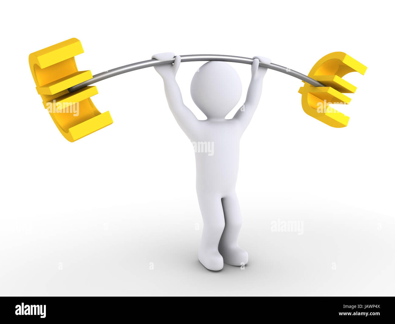 3d person lifting dumbbell hi-res stock photography and images - Alamy