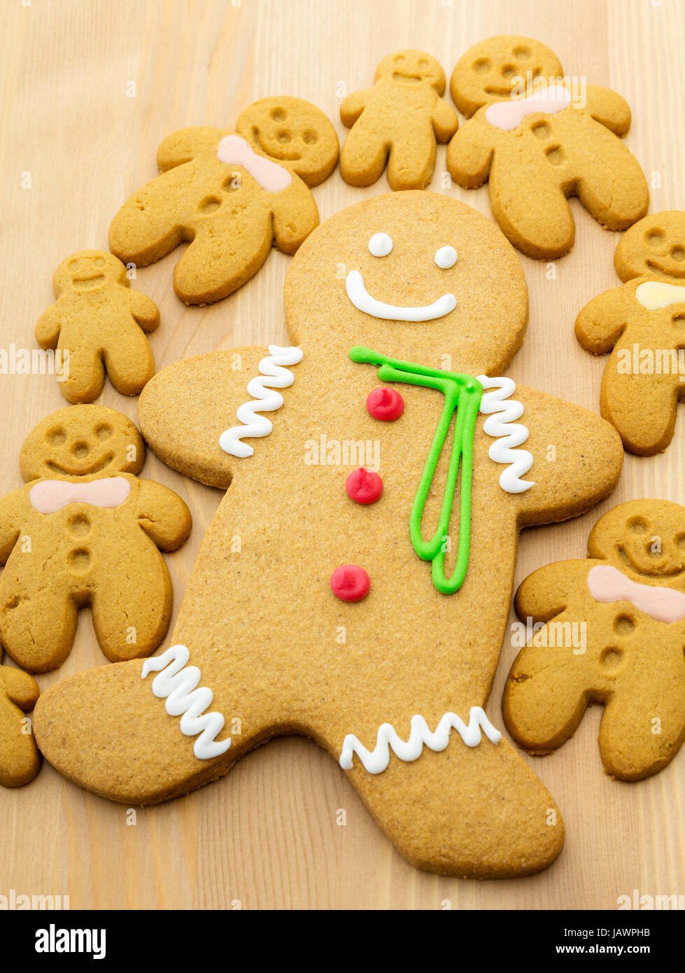 Gingerbread man cookie together Stock Photo - Alamy