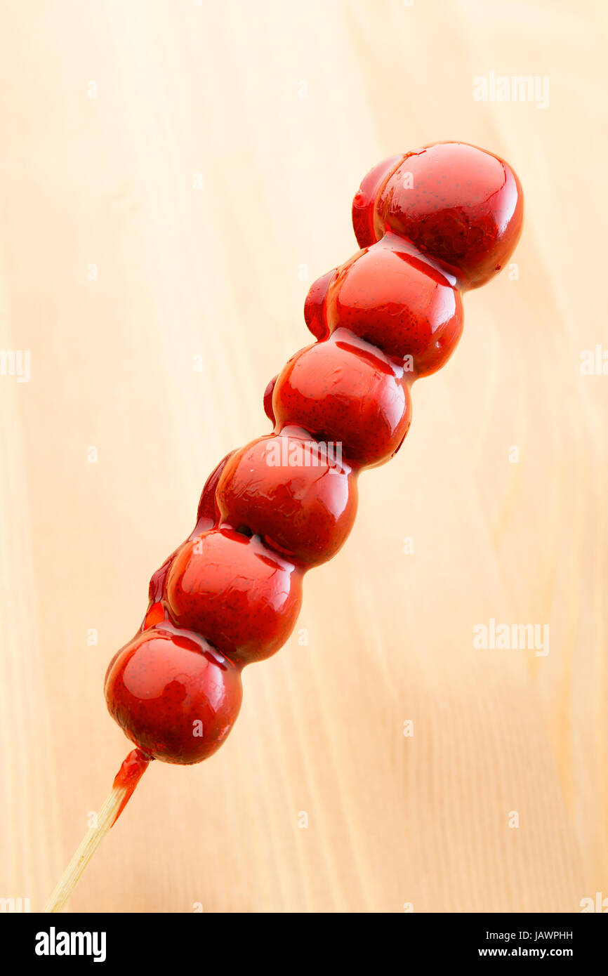 Beijing local snack, candied haw Stock Photo - Alamy
