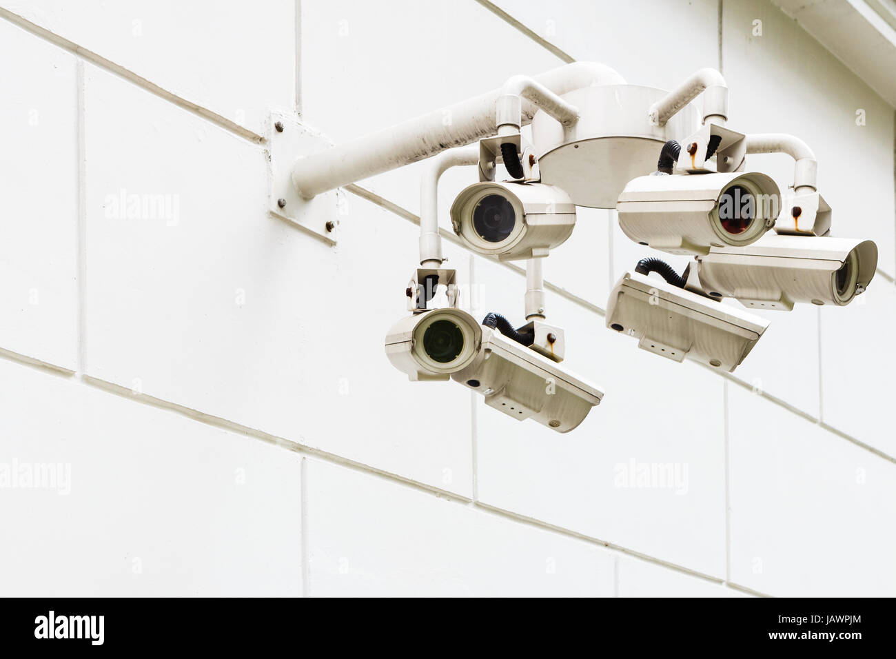 Wall mounted Surveillance camera Stock Photo - Alamy