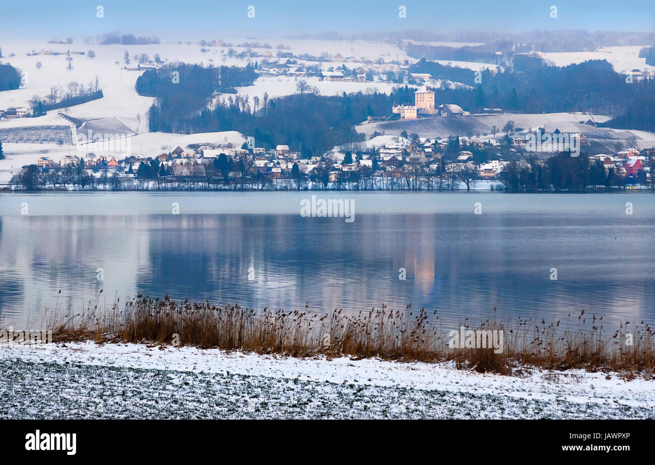 view of castle gelfingen Stock Photo - Alamy