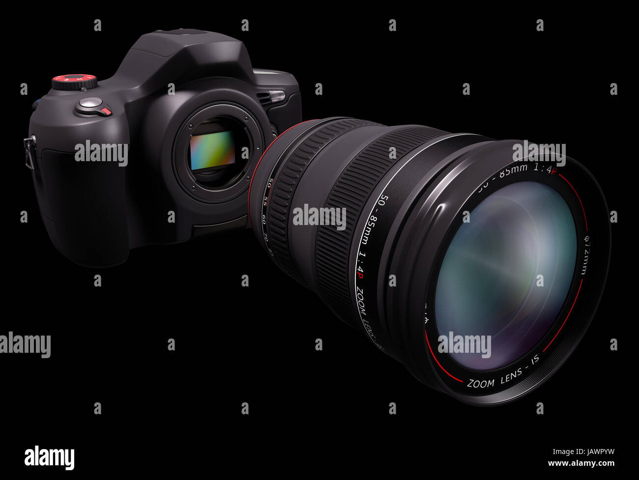 Professional camera with interchangeable lens. Exclusive Design ...