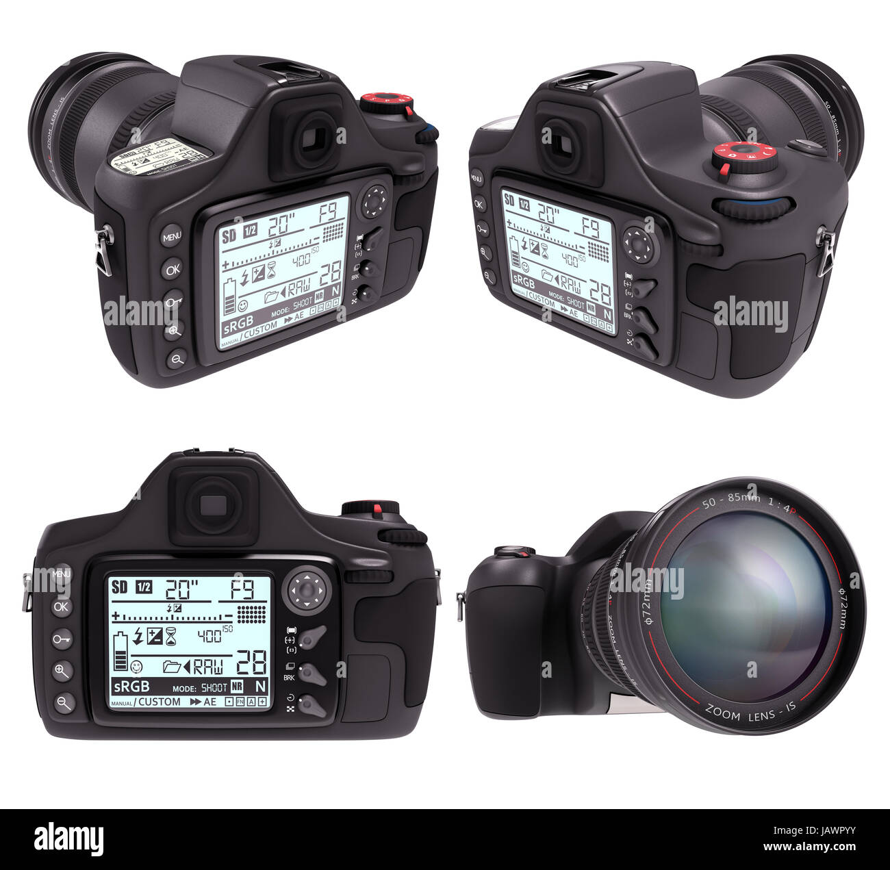 Professional camera over white. Exclusive Design (Design Concept Stock ...