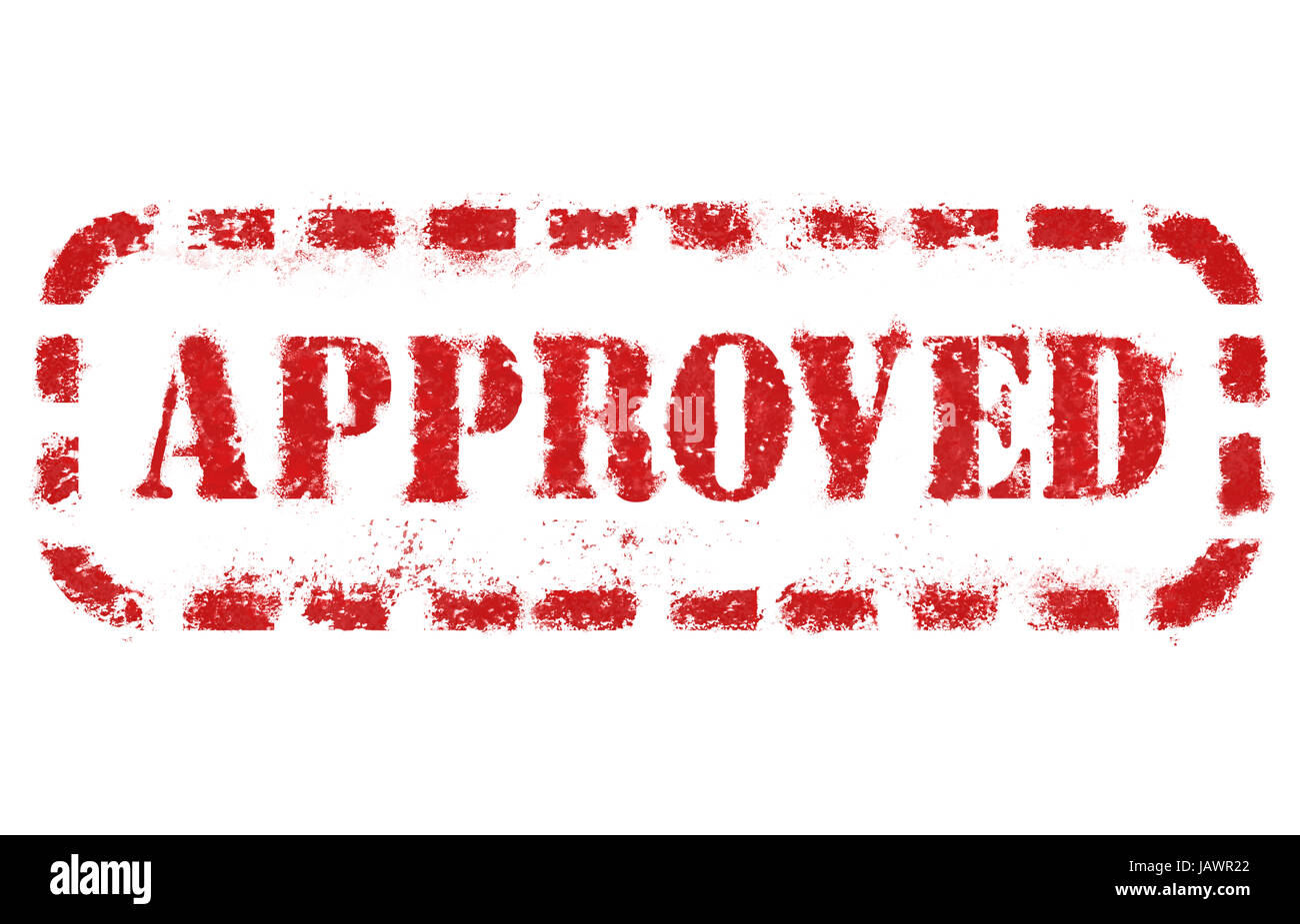 Approved stamp over white background. High detail in high resolution ...