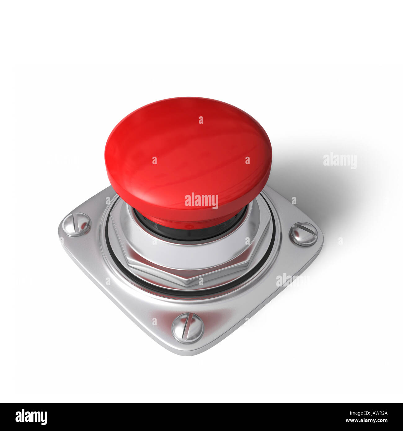 Button with no sign on white background Stock Photo - Alamy