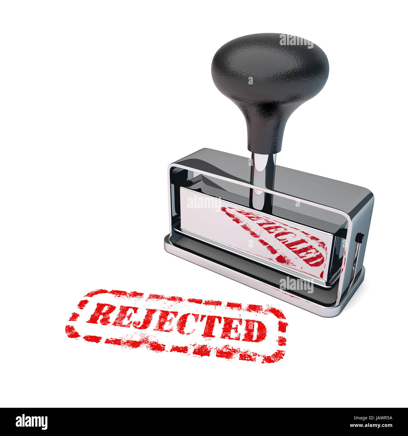 High detail rejected stamp over white background Stock Photo - Alamy