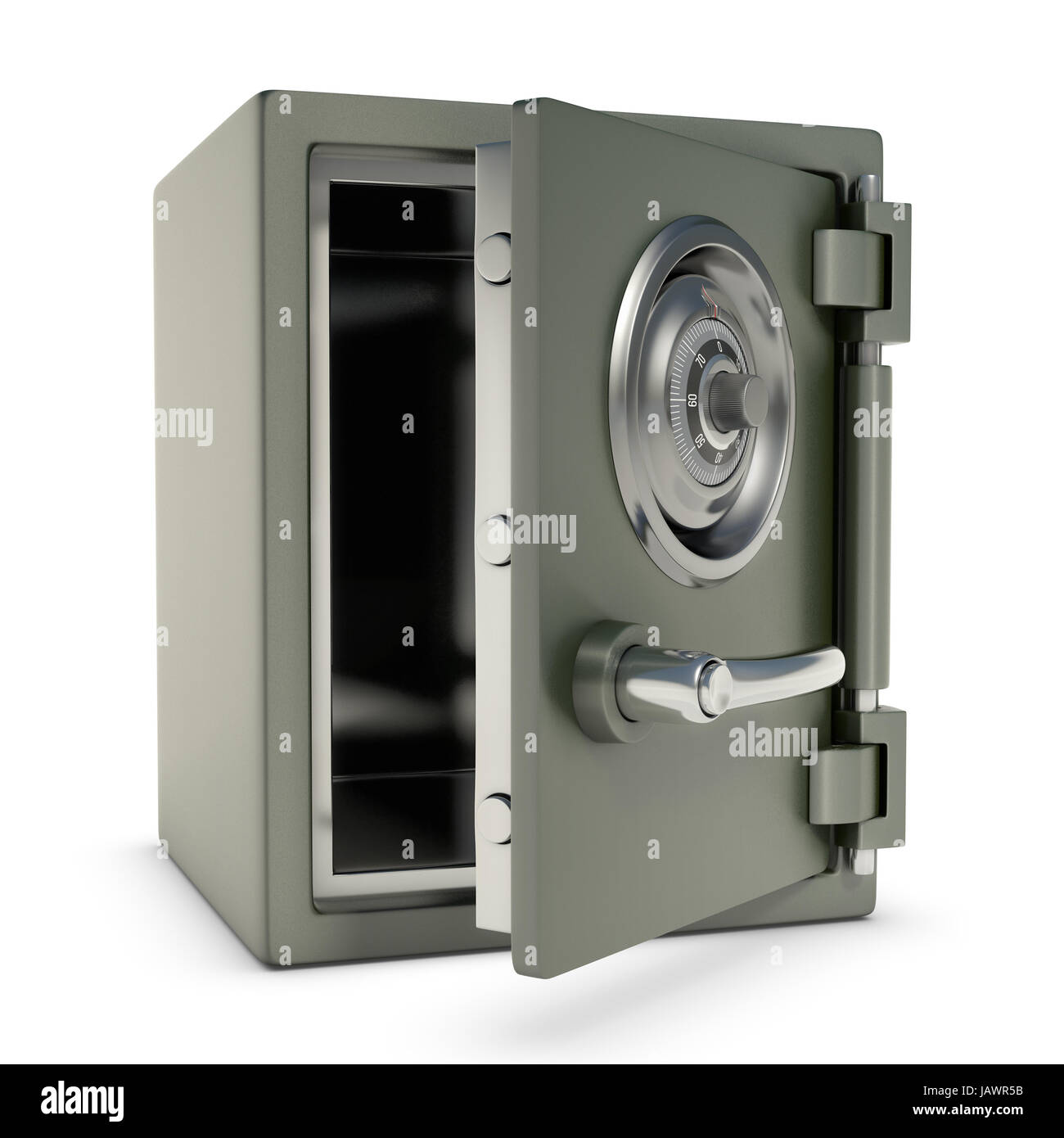 Small safe with password security. Design concept in 3D image Stock ...