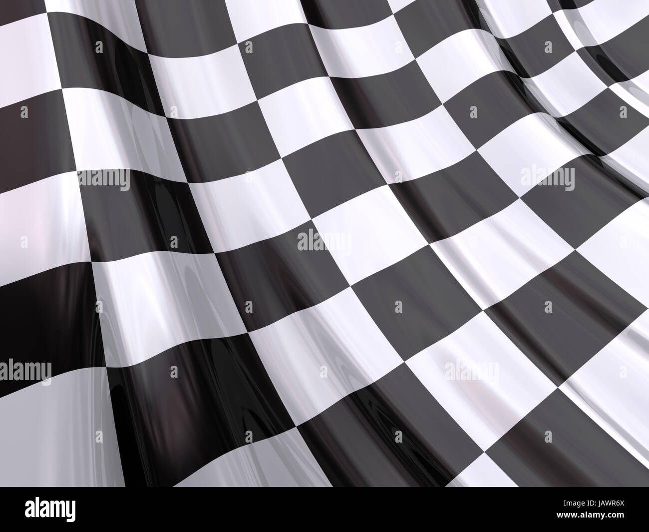 Glossy flag of the end race Stock Photo - Alamy