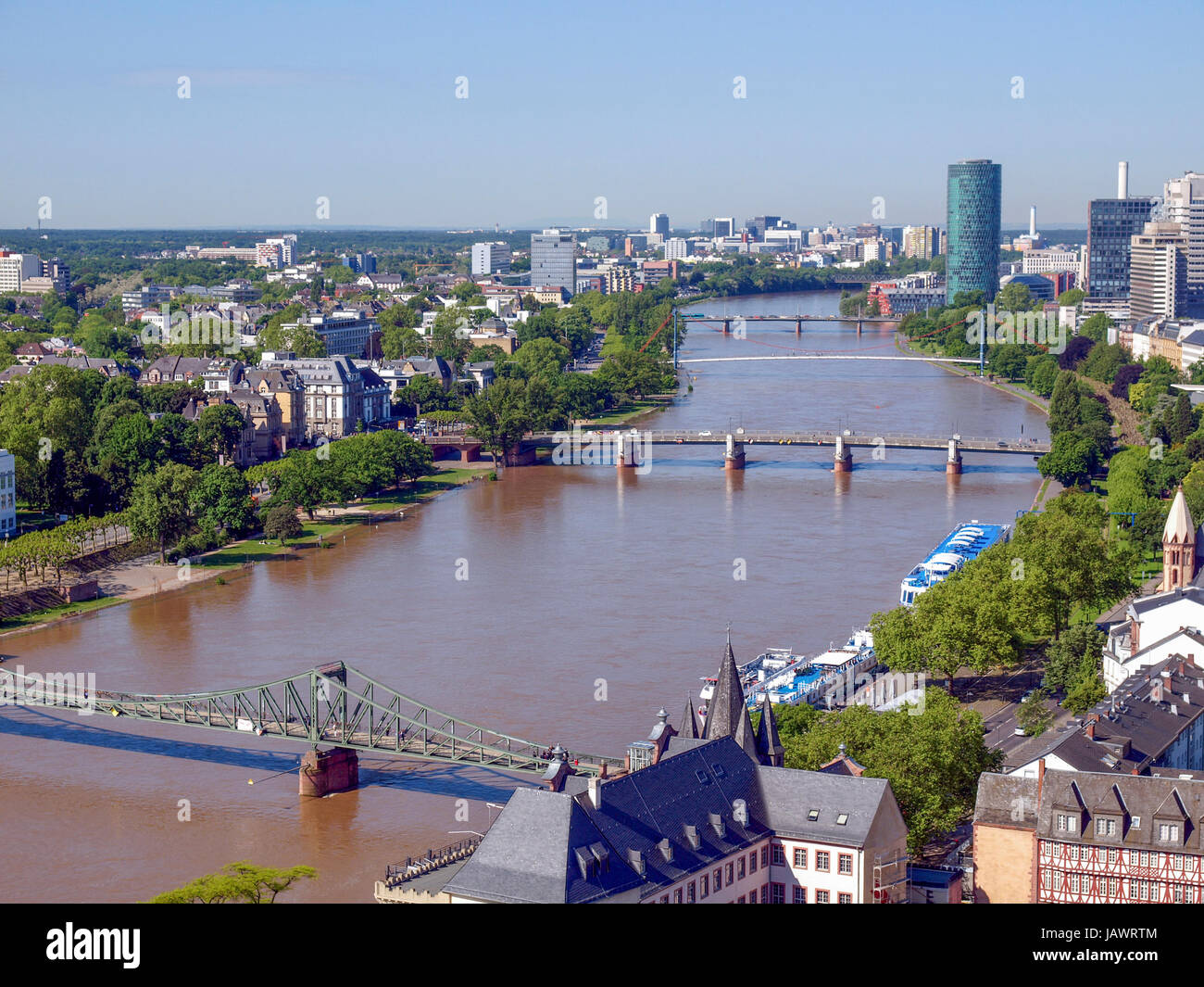 Aerial view of Frankfurt am Main in Germany Stock Photo - Alamy