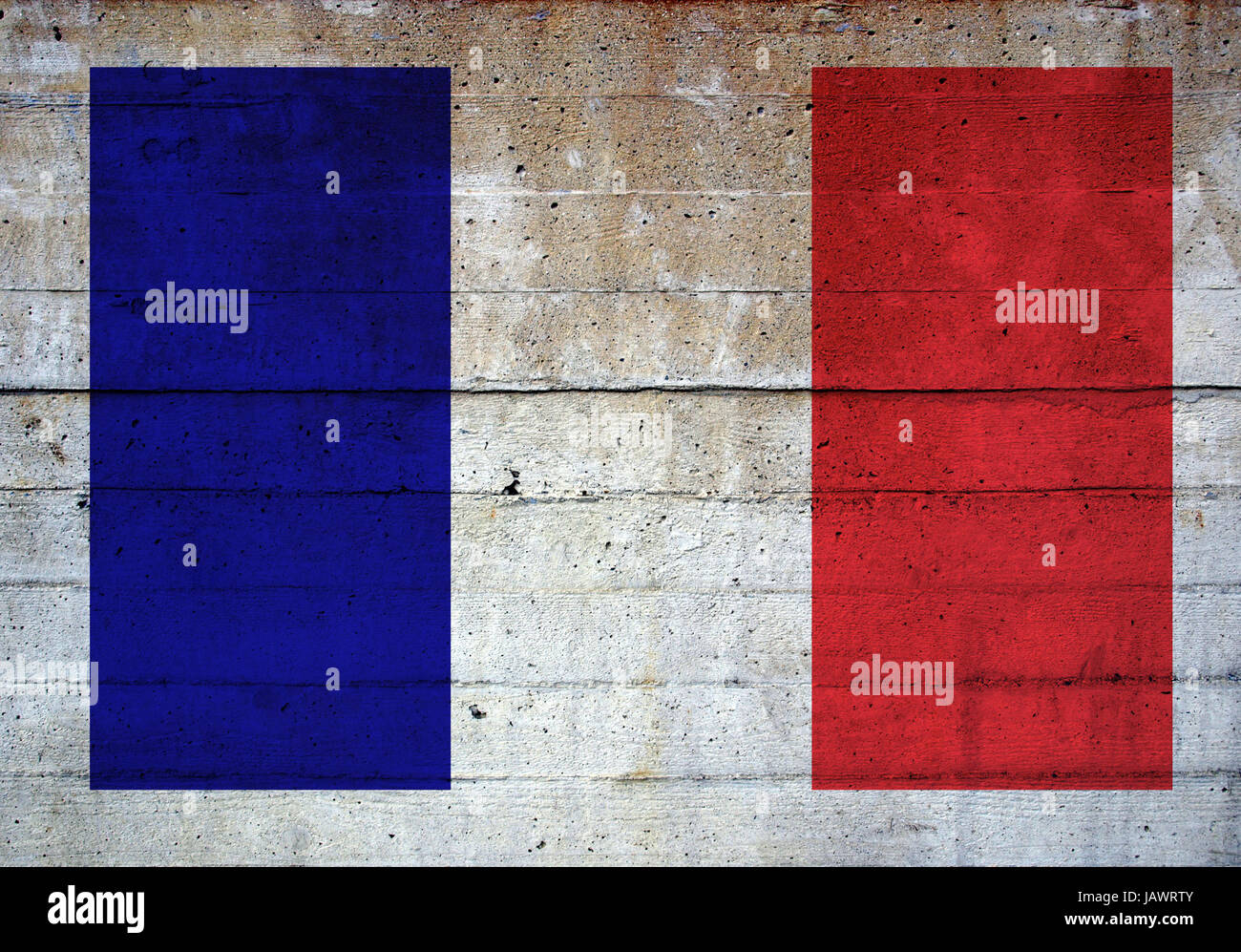 Flag of France over concrete wall background Stock Photo - Alamy