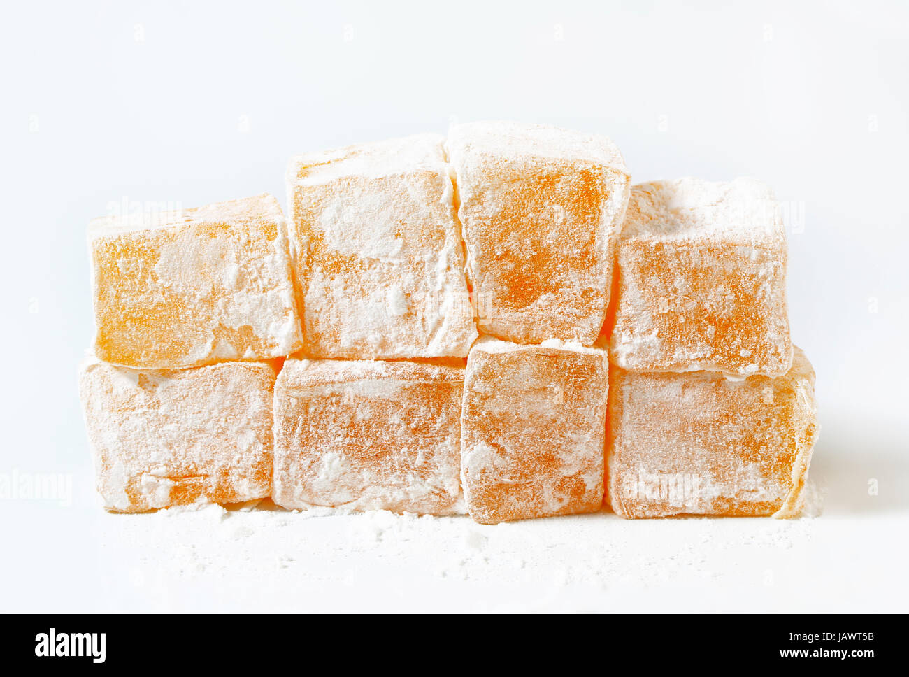 Greek loukoumi (Turkish delight) with delicious Mastic flavor Stock ...