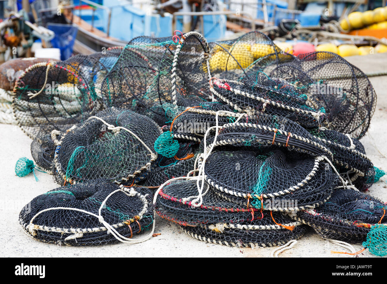 Traps for capture fisheries Stock Photo - Alamy