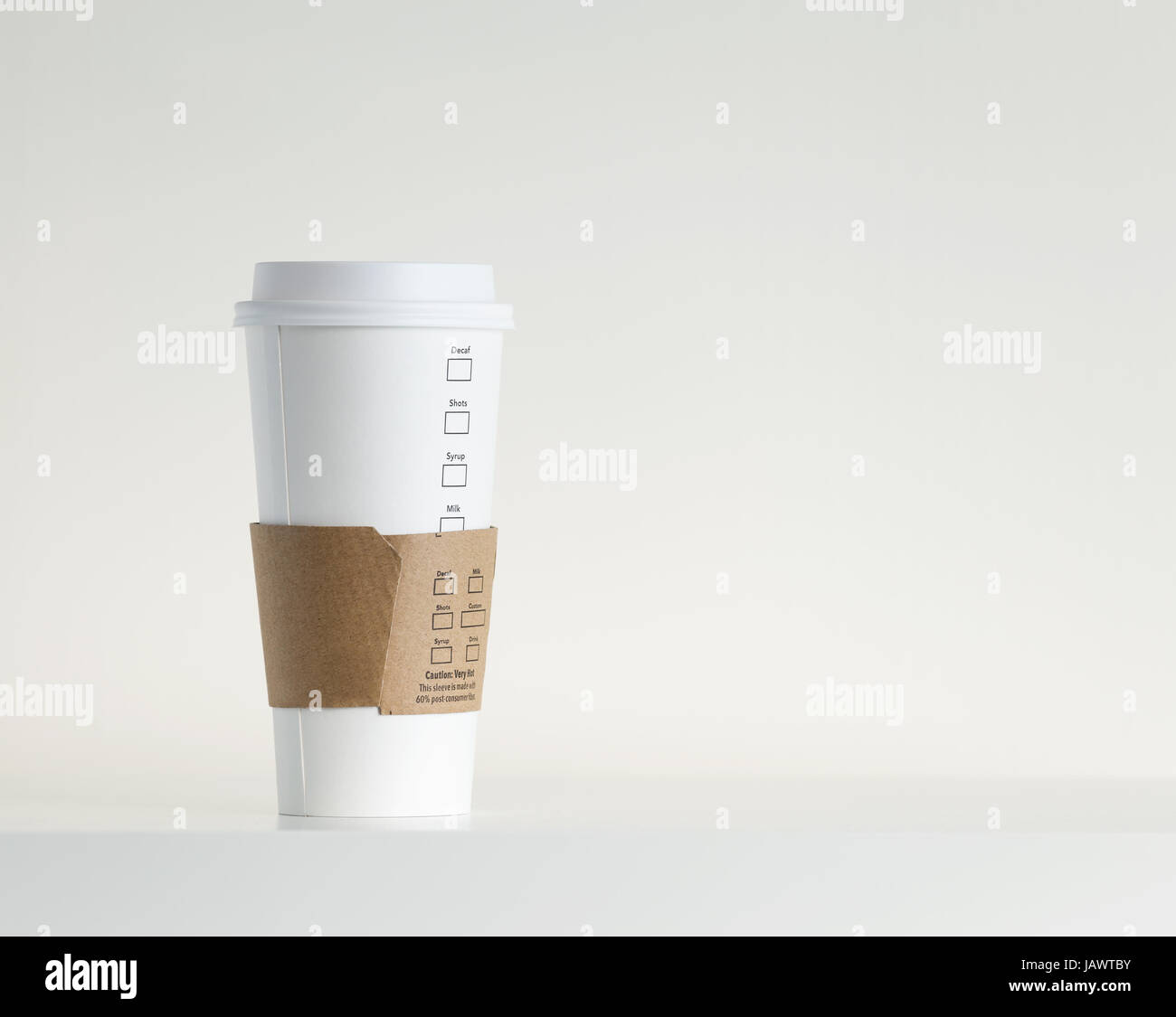 White Paper Cup Stock Photo - Alamy