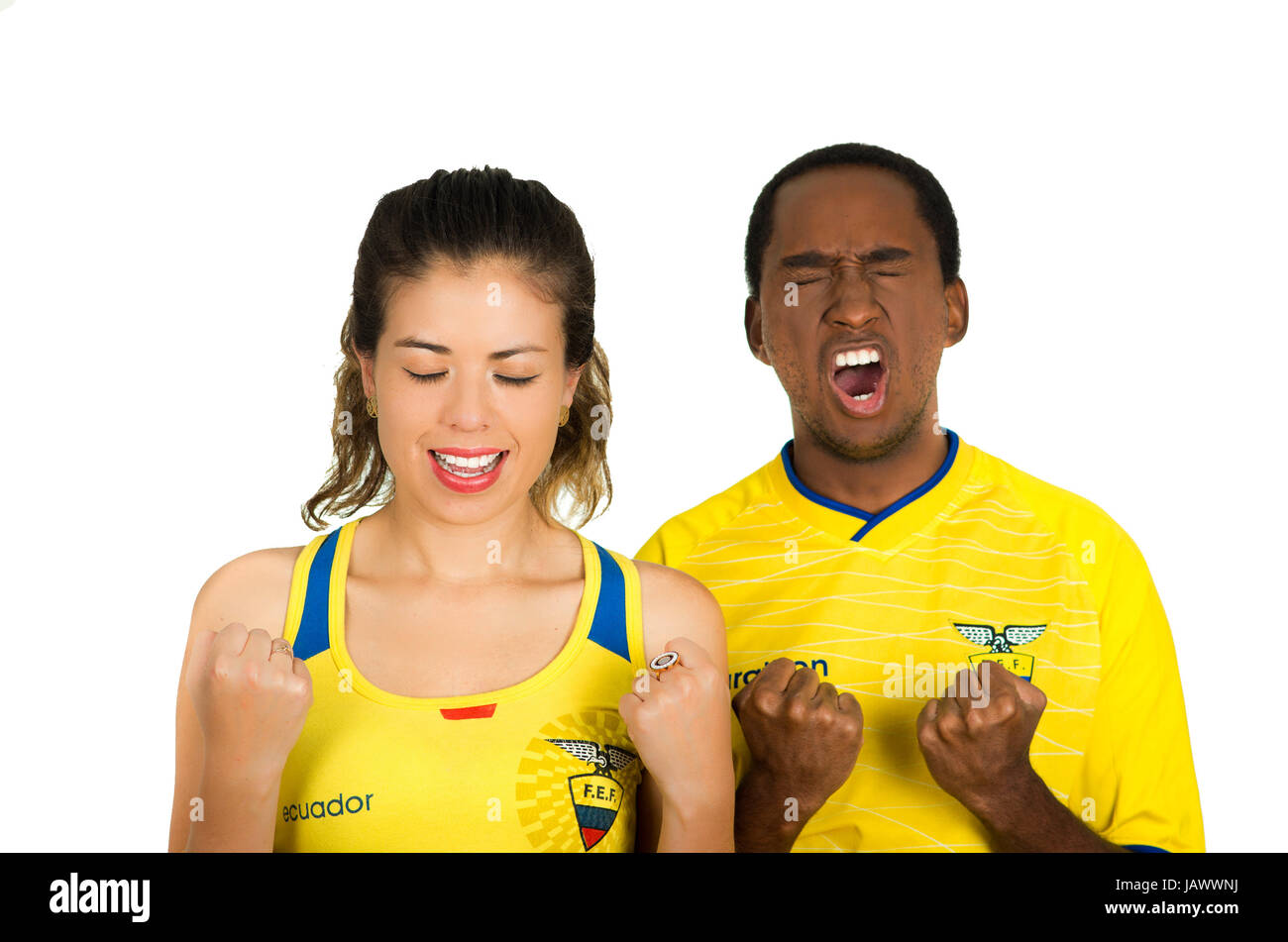 QUITO, ECUADOR - MAY 06, 2017: Young ecuadorian couple wearing official ...