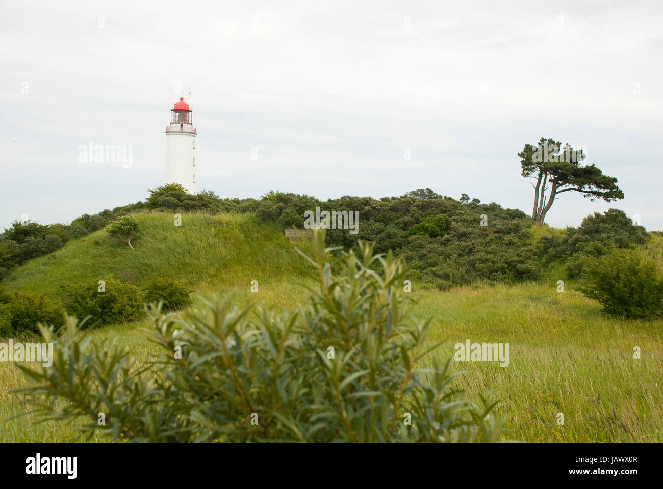 white lighthouse in germany Stock Photo - Alamy
