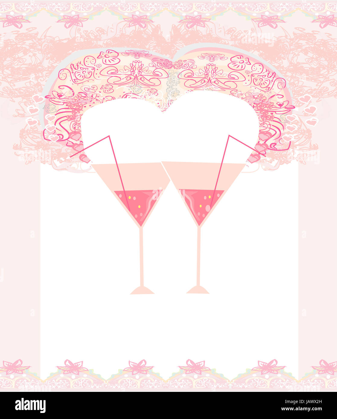 abstract frame design with cocktail. vector illustration Stock Photo ...