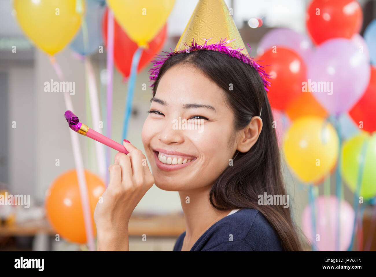 Happy person emotion smiling macro hi-res stock photography and images ...
