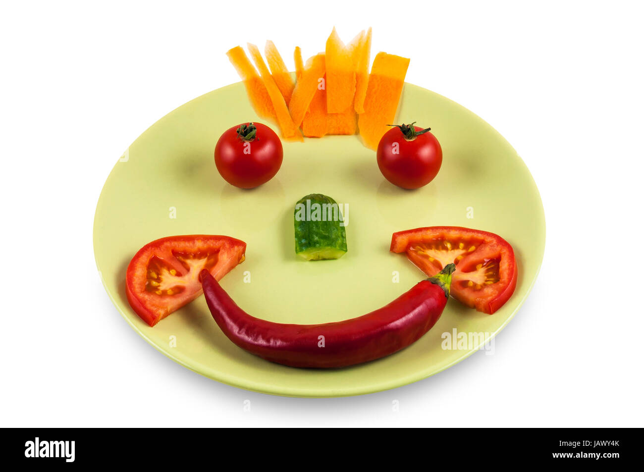 Smiling face made vegetables hi-res stock photography and images - Alamy
