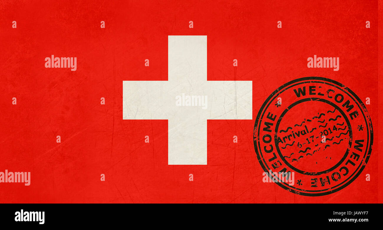 Swiss passport stamp hi-res stock photography and images - Alamy