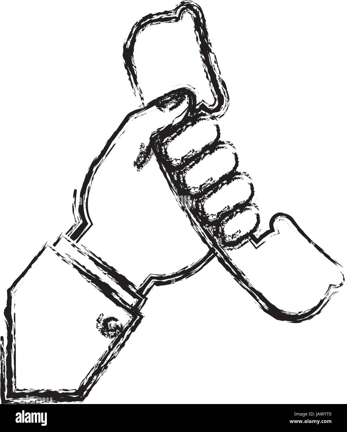 hand holding a phone icon Stock Vector Image & Art - Alamy